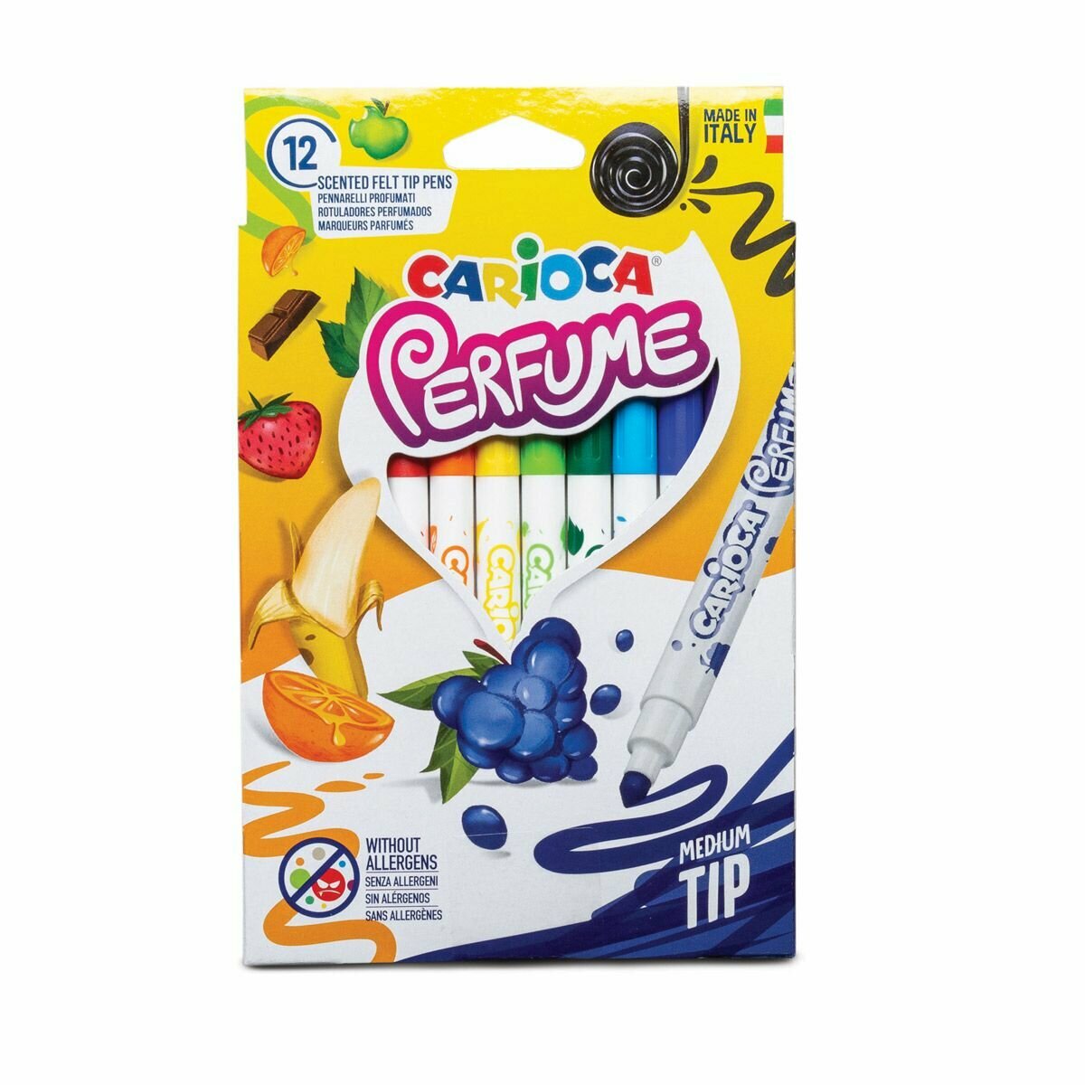 CARIOCA Perfume набор фломастеров ароматизированных, 12 цветов, 42672