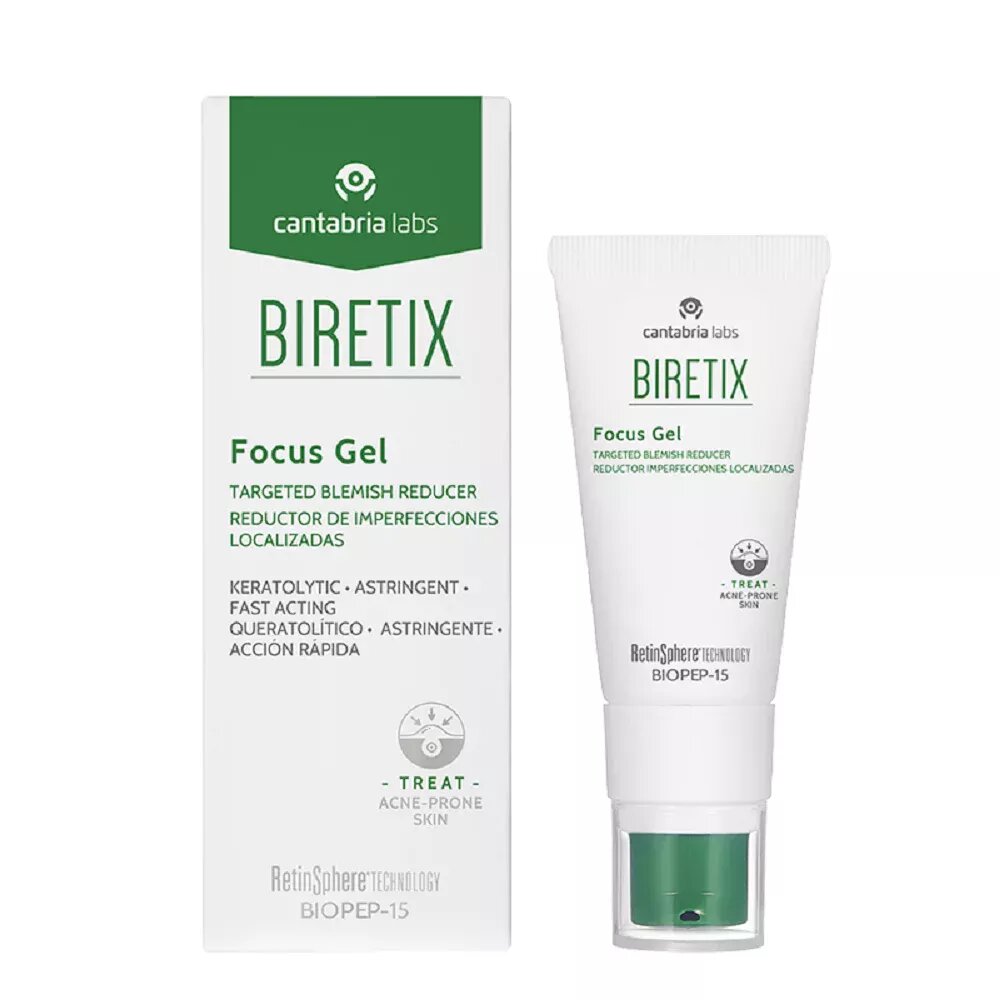 Cantabria Labs Локальный фокус-гель анти-акне BiRetix Focus gel targeted blemish reducer, 15 мл