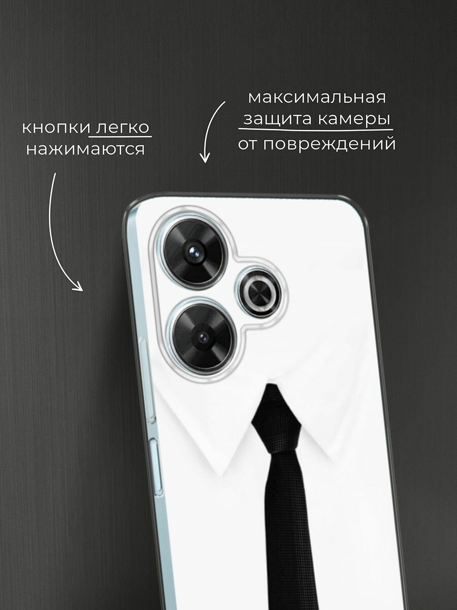 Чехол на Xiaomi Redmi Note 13R/Redmi 13/Poco M6 4G/M6 Plus с принтом "Галстук" — фото 1