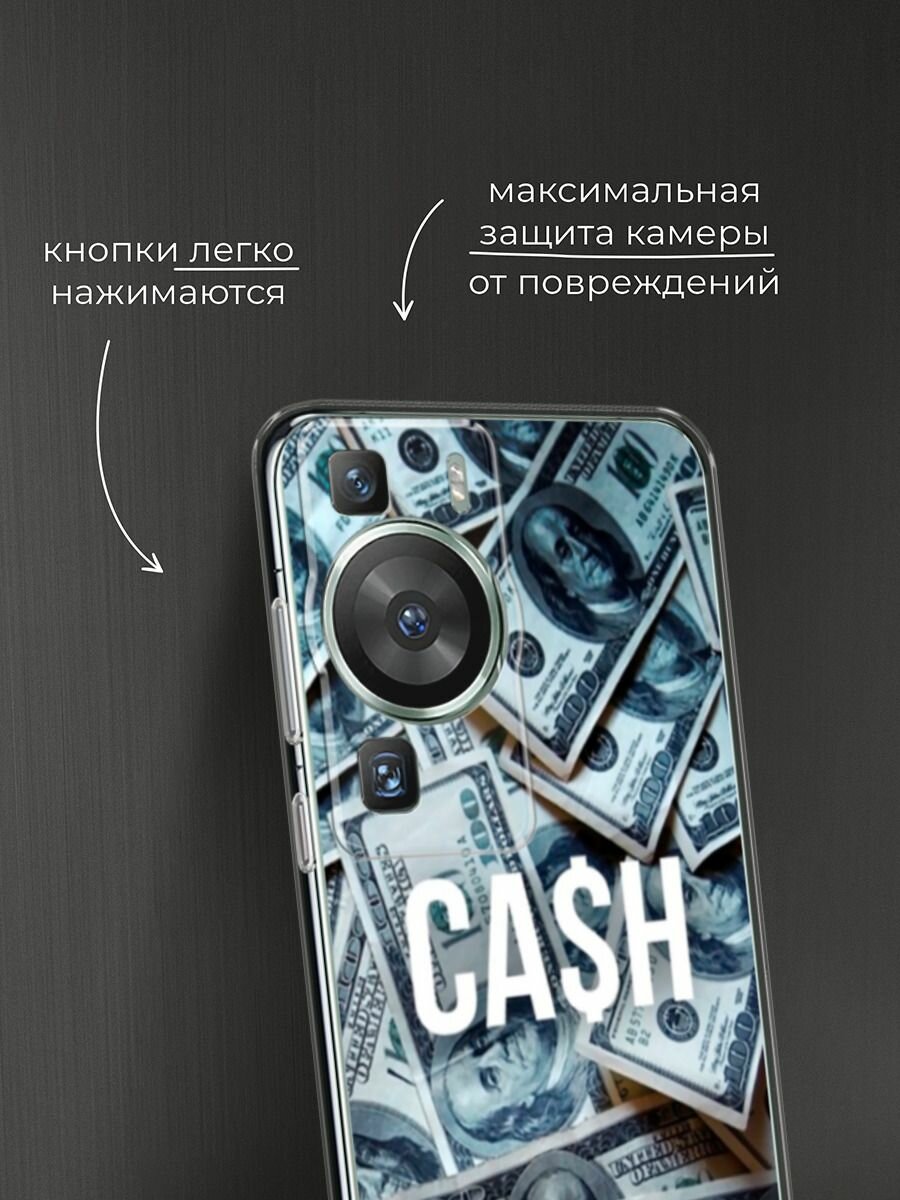 Чехол на Huawei P60/P60 Pro / Хуавей P60/P60 Про с принтом "Cash" — фото 1