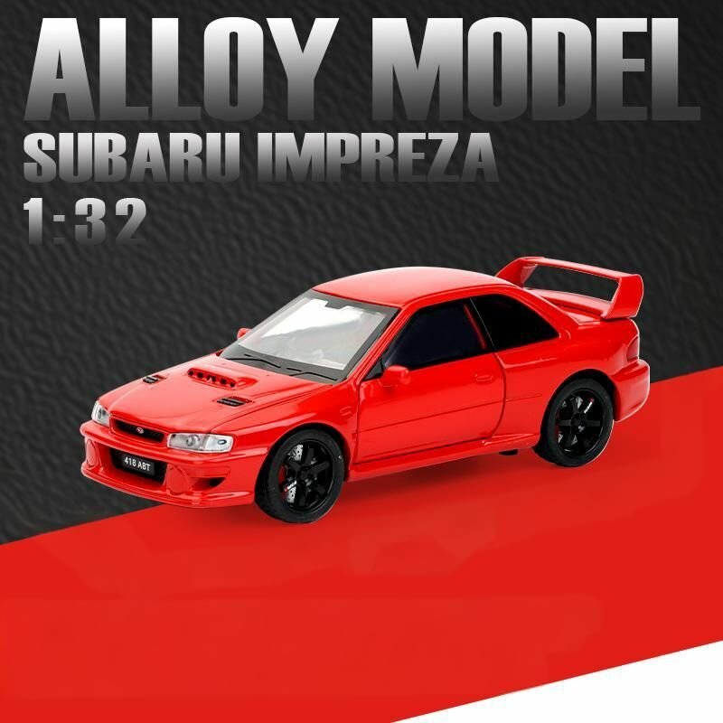 Модель автомобиля Subaru Impreza WRX STI 1:32 детские игрушки Звук и освещение Коллекция