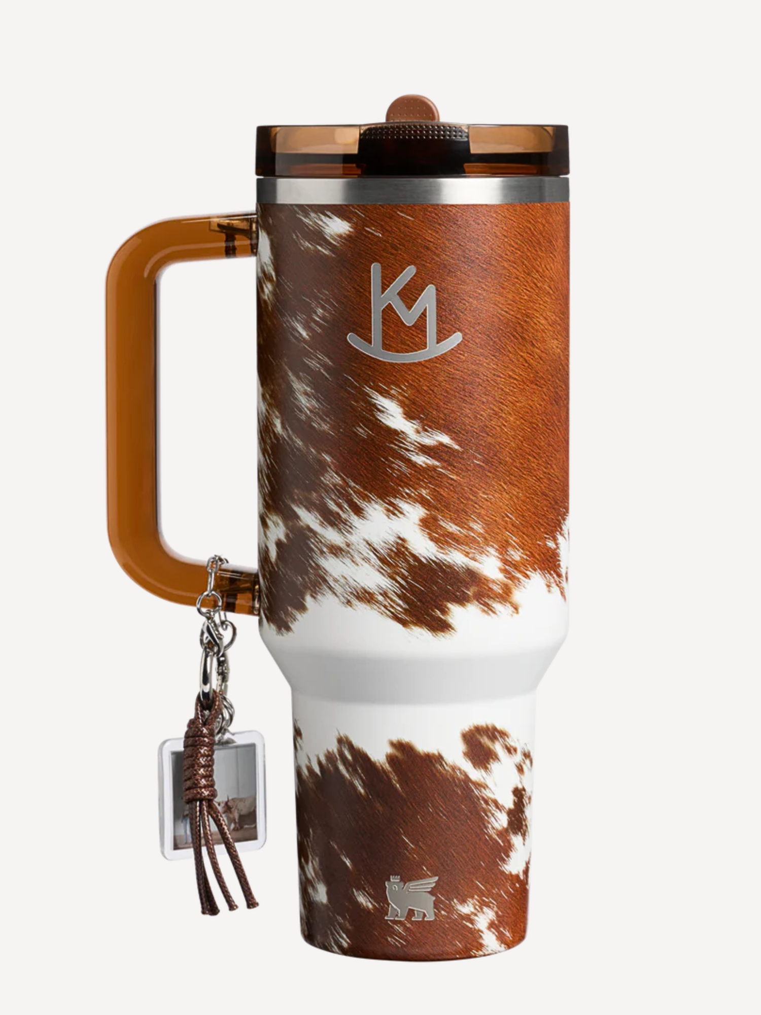 Термокружка Exclusive Limited Edition Stanley x Kacey Musgraves Quencher ProTour Flip Straw 1.18 л (40 oz), с трубочкой, цвет коричнево-белый (Kacey Musgraves Rodeo), оригинал США
