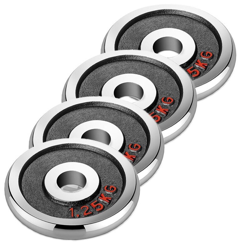 Набор хромированных дисков Voitto V-500 1,25 кг (4 шт) - d26