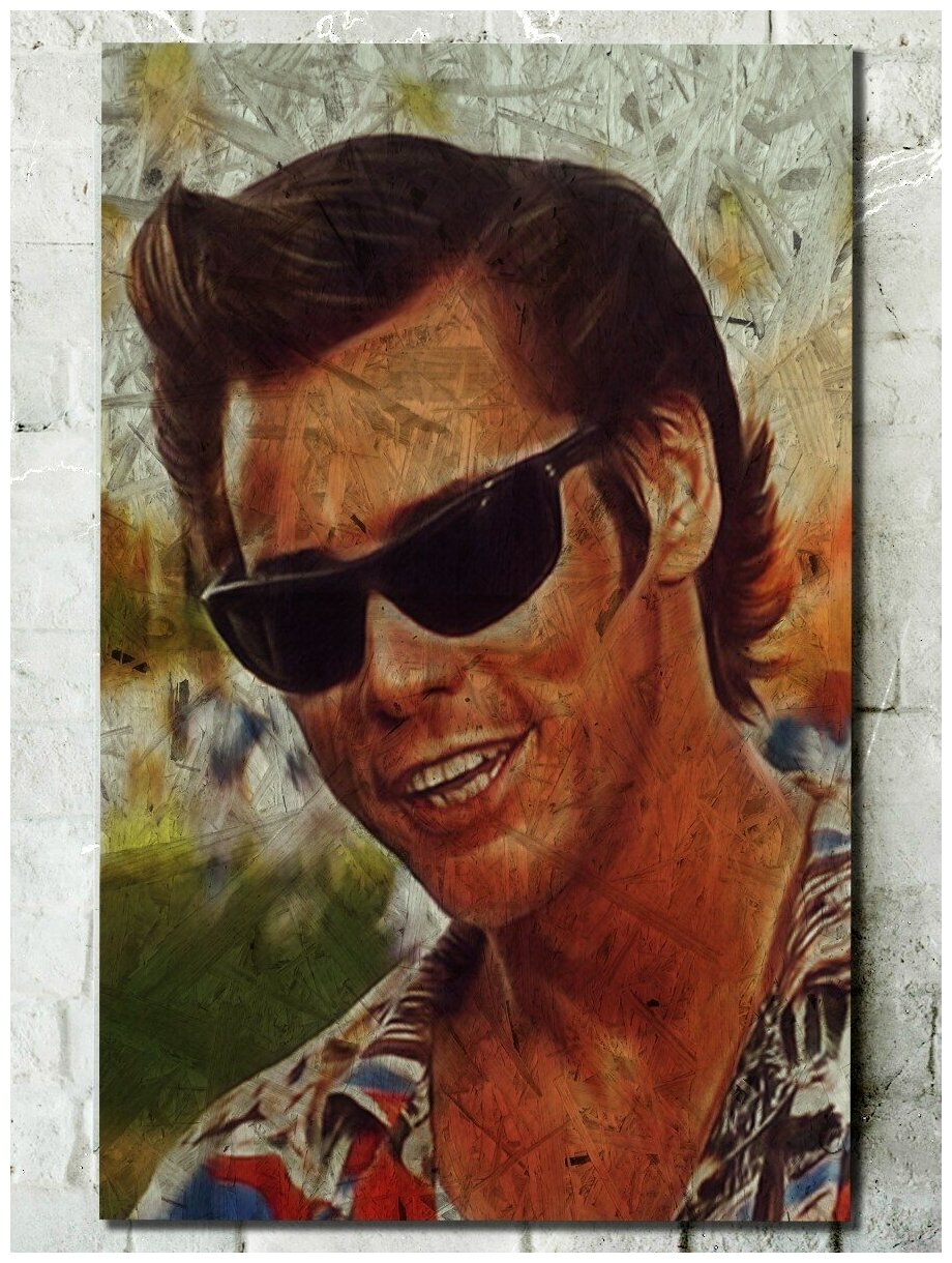 Картина интерьерная на рельефной доске ОСП Джим Керри - 6246 В