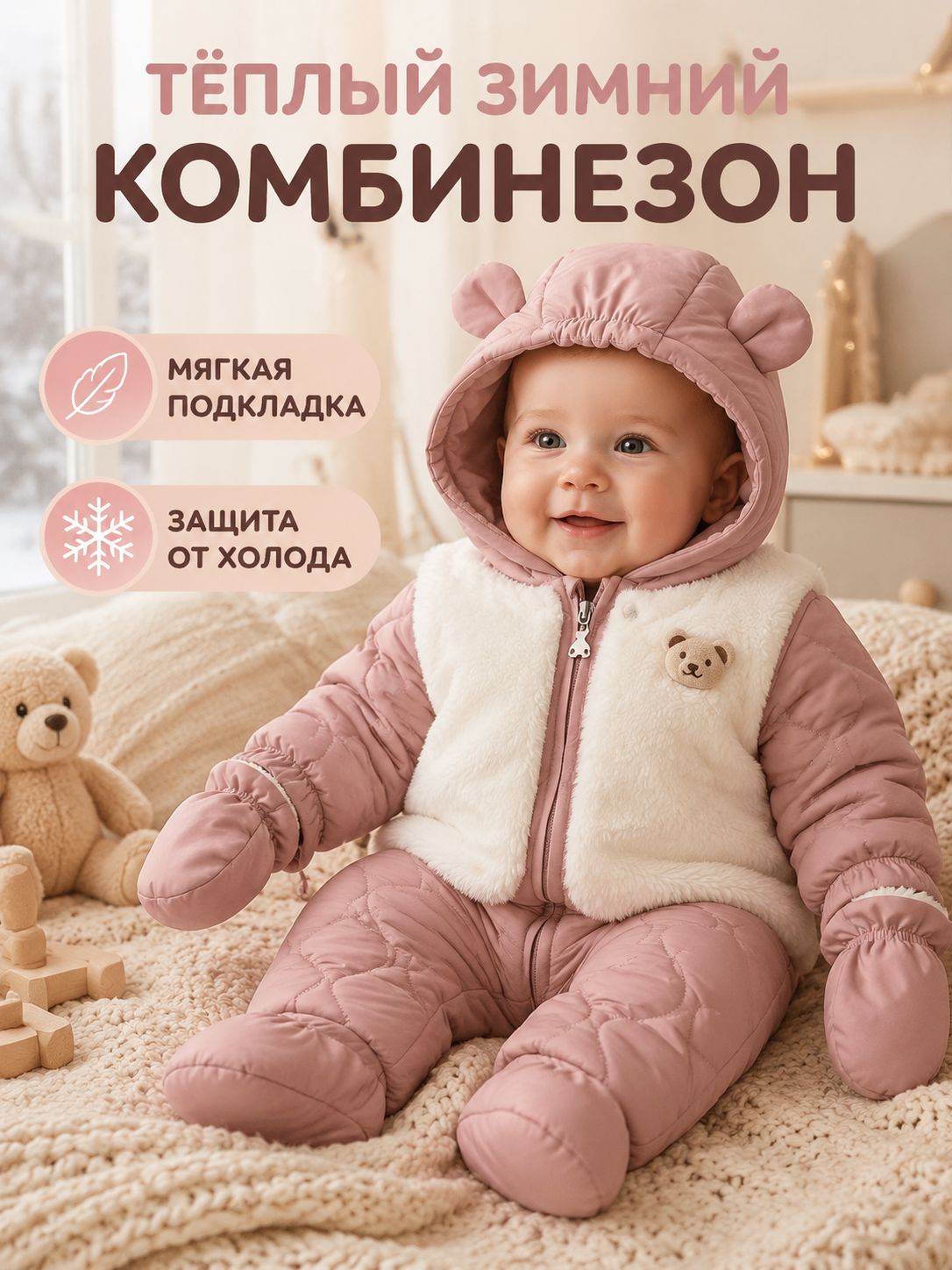 Комбинезон утеплённый