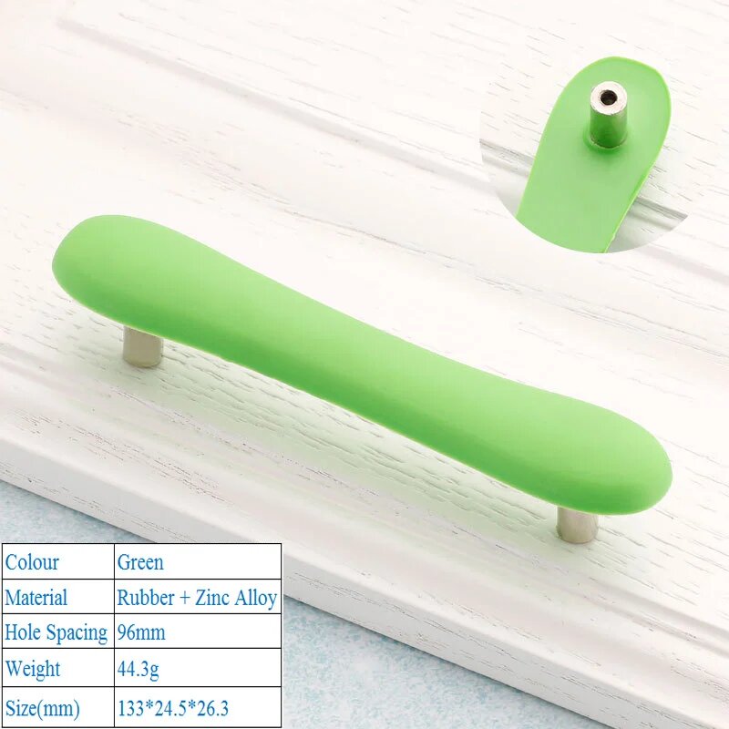 LEIBEEAN акриловые ручки для шкафов детские розовые 6256-96mm Green