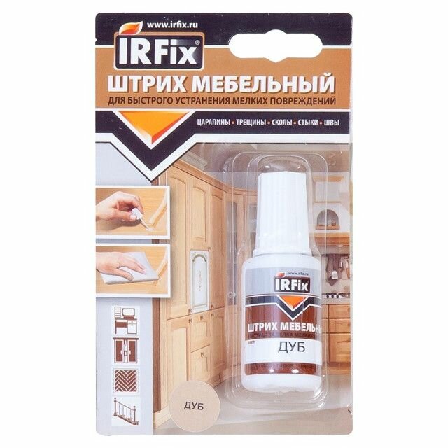 Штрих мебельный для реставрации, 20мл, дуб, надежный