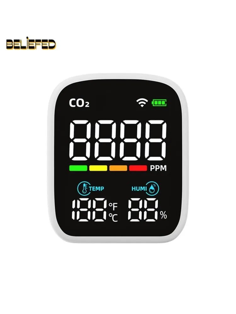 1 Комплект, WIFI, Инфракрасный Монитор CO2, Качества Воздуха, Детектор Углекислого Газа, ABS, CO2