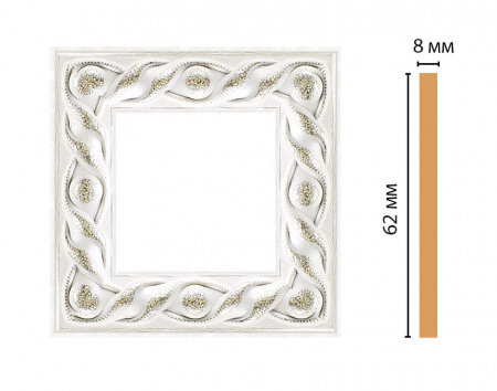 Вставка Цветная Decomaster 130-2-42 В62хШ8хД62 мм / Декомастер.