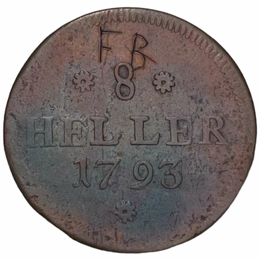 Германия, Кёльн 8 геллеров 1793 г.