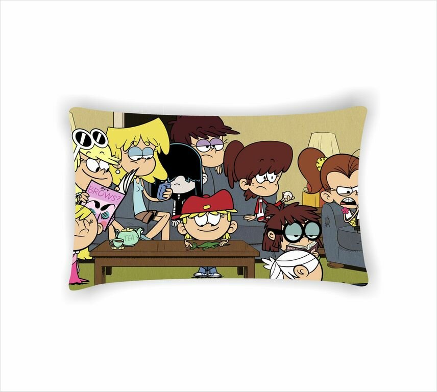 Подушка The Loud House, Мой шумный дом №9, Картинка с двух сторон