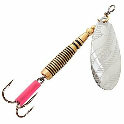 Блесна для рыбалки AQUA VELTIC 14,0g, лепесток № 3, цвет 01 (серебро), 1 штука