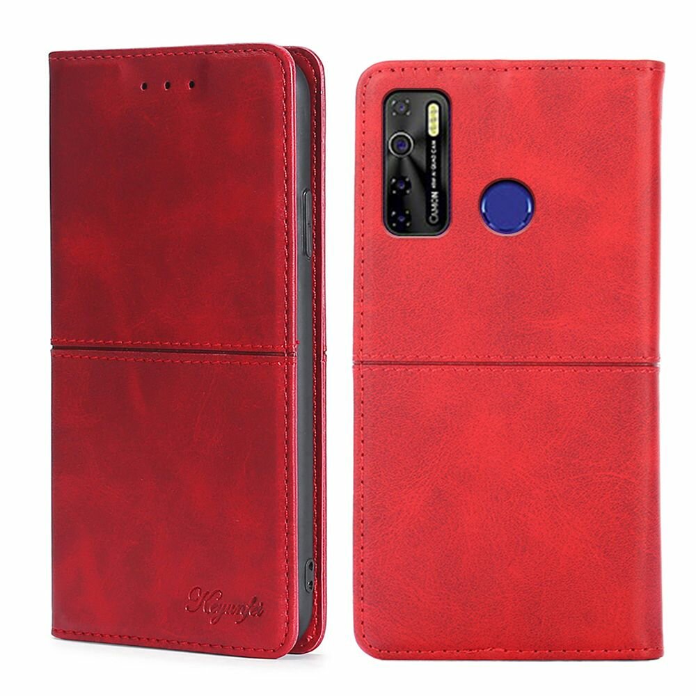 Чехол-книжка MyPads для Tecno Camon 15 / 15 Air / Текно Камон 15 (Красный)