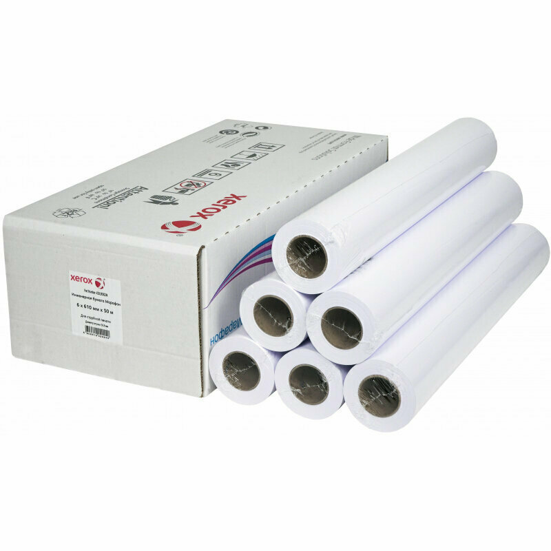 Бумага широкоформатная Xerox Марафон 80г 610ммх50м 50,8мм, 1445995