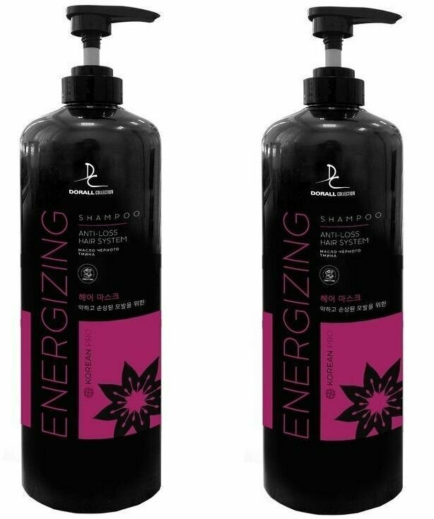 Dorall Collection Укрепляющий шампунь Korean Pro, c маслом черного тмина, 1200 мл, 2 шт
