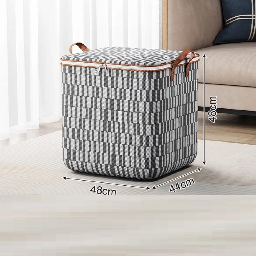 Сумка-короб для хранения с двумя ручками. Органайзер для шкафов-купе. Контейнер. Размер 48x44x48 cм