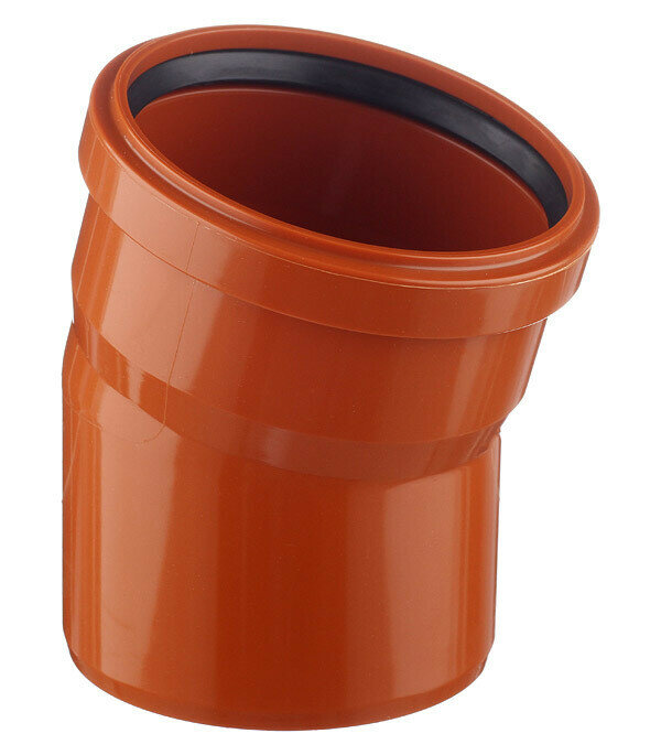 Отвод Ostendorf KGВ d110 мм 15 пластиковый для наружной канализации (220209)