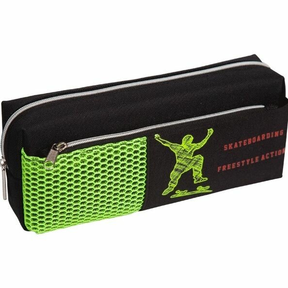 Пенал "deVENTE. Skate" 21x8,5x5,5 см, прямоугольный, на молнии