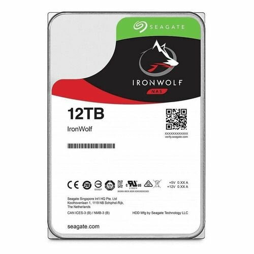 Жесткий диск Seagate Ironwolf ST12000VN0008, 12ТБ, HDD, SATA III, 3.5"