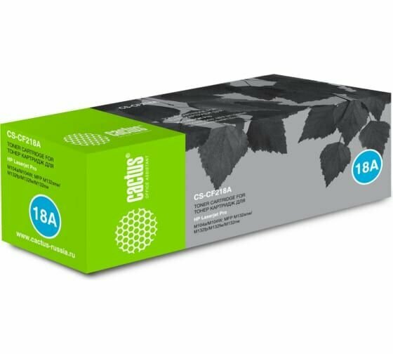 Картридж лазерный CS-CF218A CF218A черный (1400стр.) для HP LJ M104/ M132 Cactus 1008225