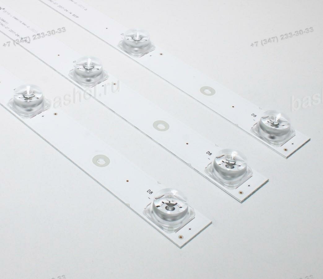 Daewoo 43" [8x3 LED(3V)] TCL43D08-ZC23AG-07 303TC430031 (комп-т 3 планки), Подсветка для телевизора, Daewoo