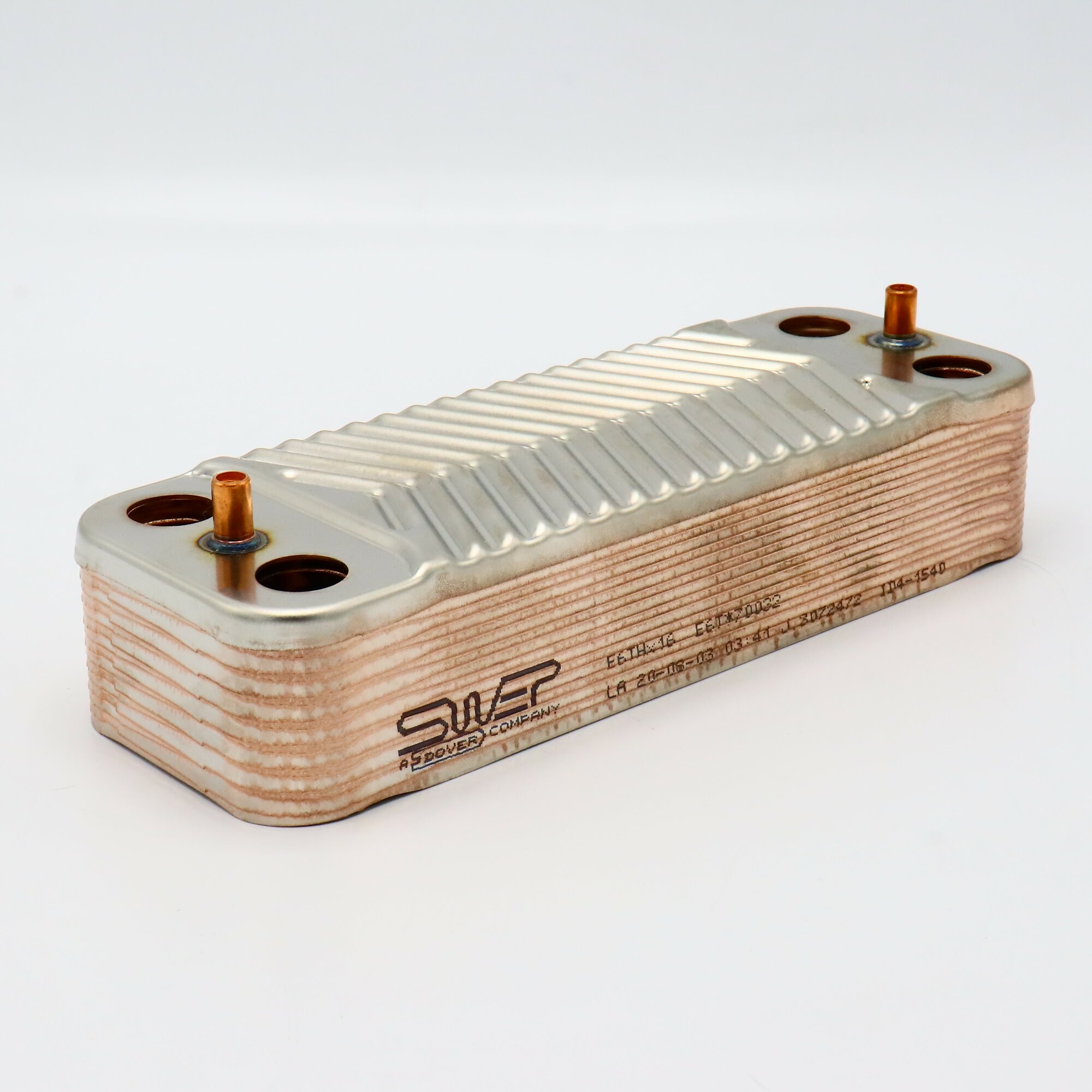 Теплообменник вторичный 16 пластин для котлов Buderus Logamax, Saunier Duval Isofast, Chaffoteaux Nectra арт. 05733000, 7101628, 0020022938