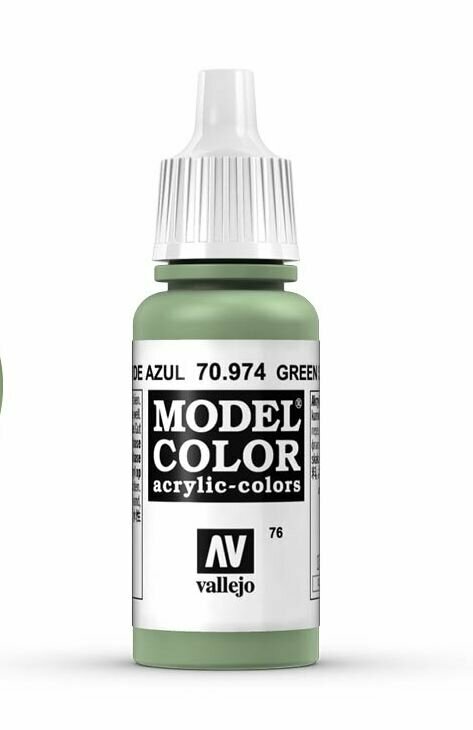 Краска 70974 Vallejo серии Model Color Green Sky (Зеленое Небо) 18ml — фото 1