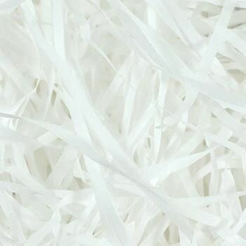 Бумажный наполнитель (полосками) для декора 50 гр цвет белый