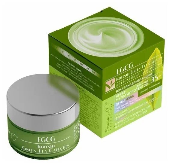 Крем-мультипротектор Белита-М, EGCG Korean Green Tea Catechin, день-ночь, 35+, 50 г