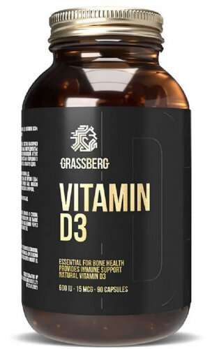 БАД Grassberg Витамин D3 600МЕ №90 капс.