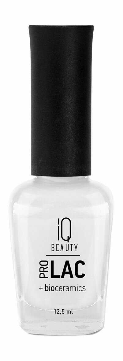 IQ BEAUTY Лак для ногтей укрепляющий с биокерамикой Nail polish PROLAC+bioceramics, 12,5 мл, 002