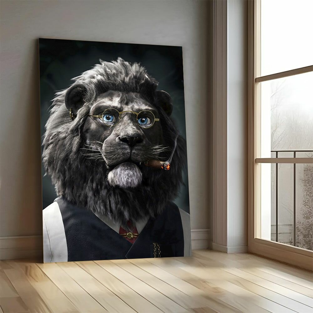 Картина на стену для интерьера от бренда Pechat Vip из категории Лев 50х70 см.