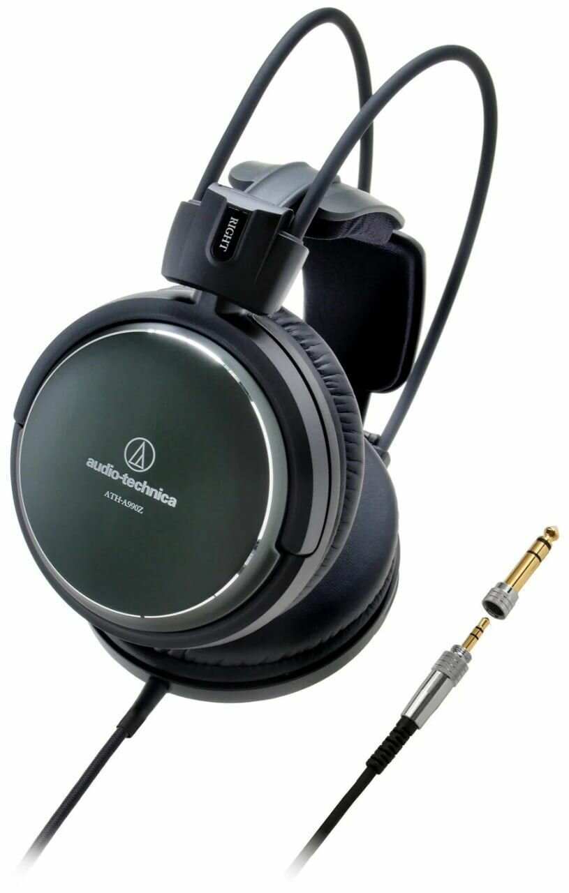 Наушники Audio-Technica ATH-A990Z, черный/зеленый
