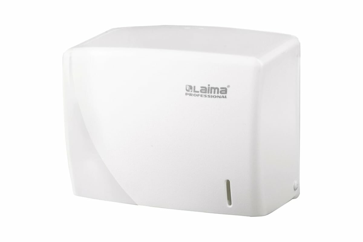 Лайма PROFESSIONAL ORIGINAL V белый диспенсер для полотенец ABS-пластик 605761 настенный