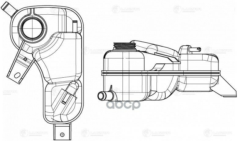 Бачок Расширит. Охл. Жидкости Для А/М Daewoo Nexia (94-) (Let 0550) LUZAR арт. let-0550