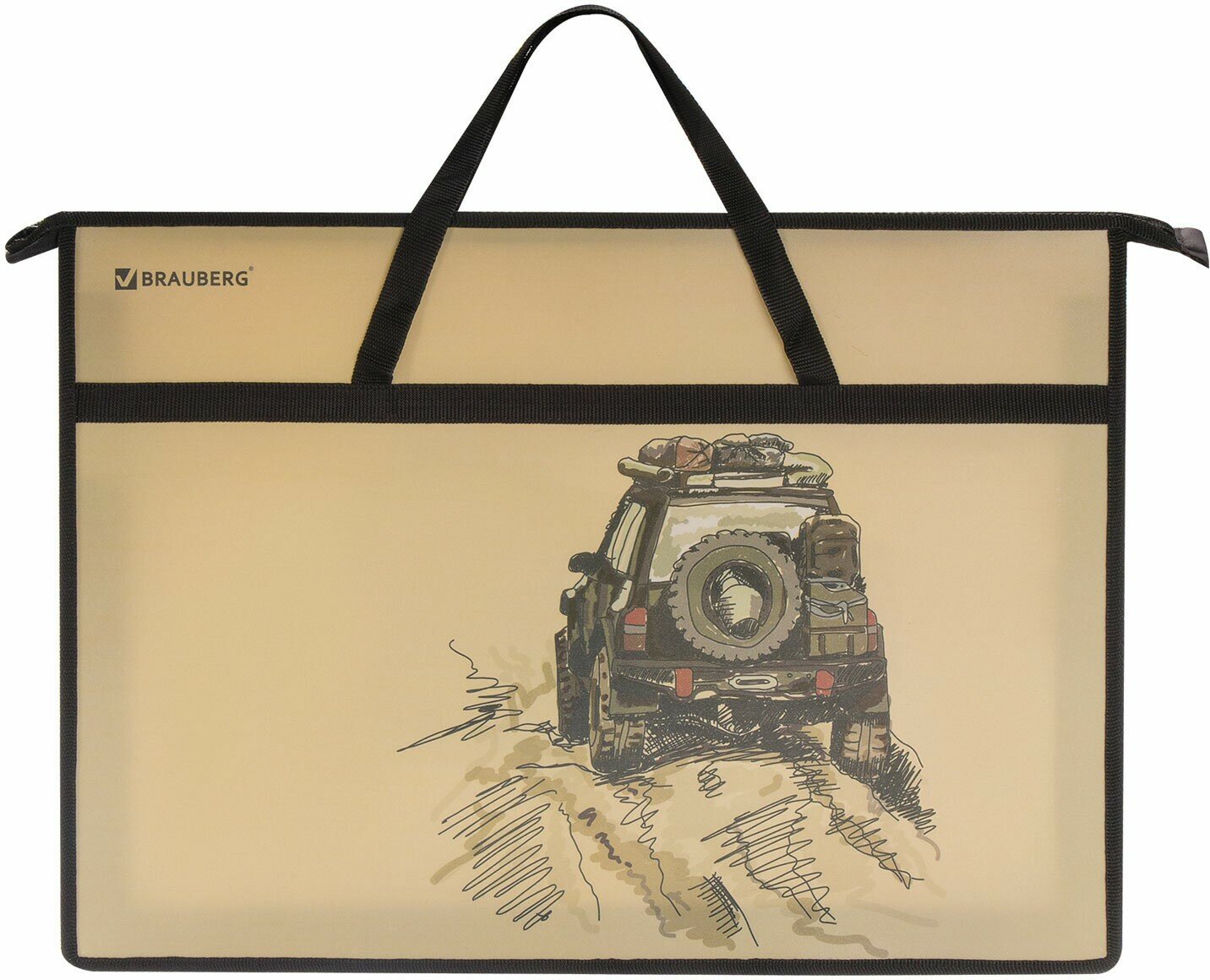 Папка для рисунков и чертежей с ручками Jeep, А3