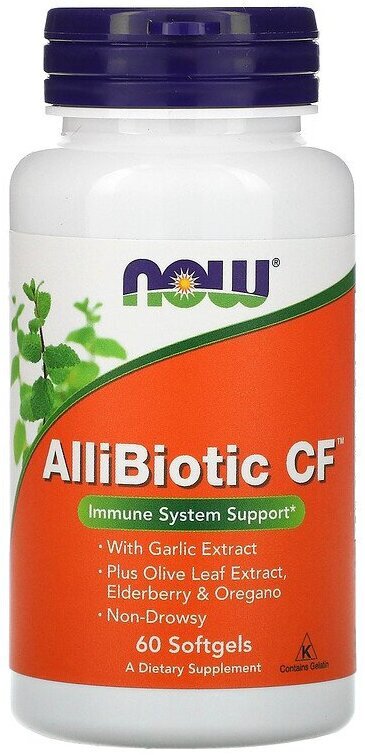 NOW Foods AlliBiotic CF 60 гел. капсул