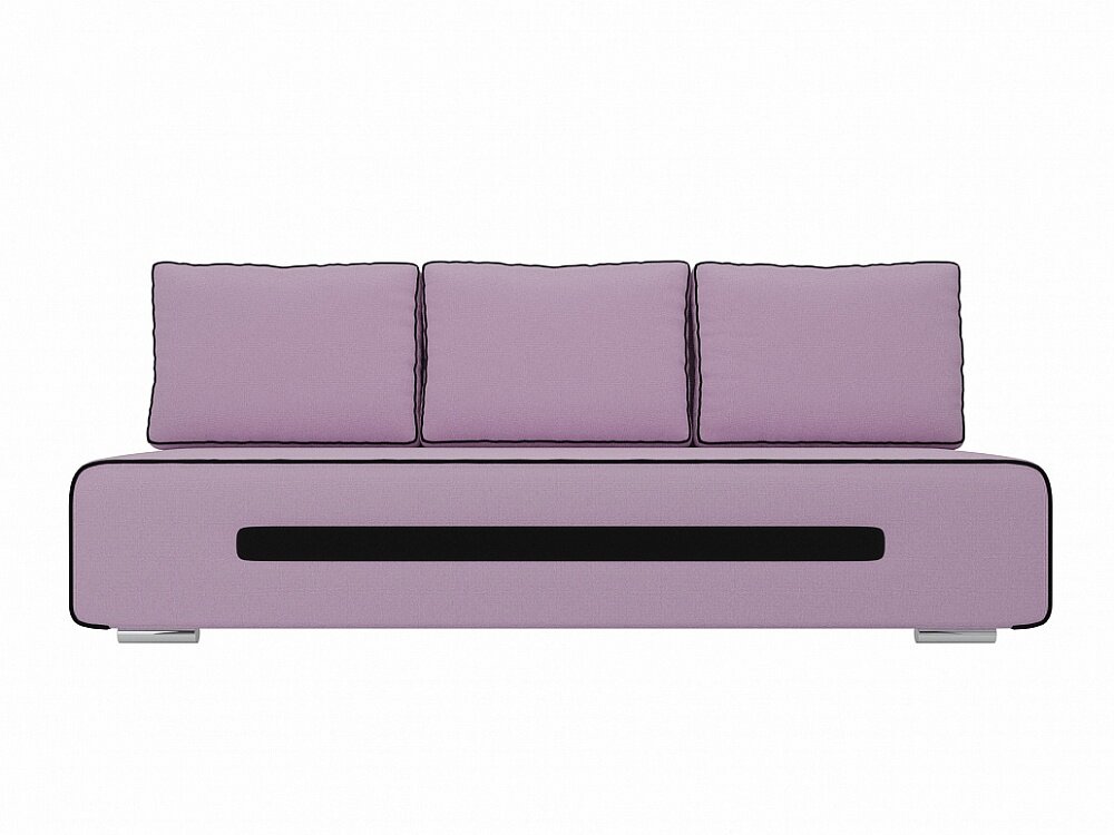 Прямой диван Приам Розовый Велюр, еврокнижка, 206х86х75 см, с ящиком для белья