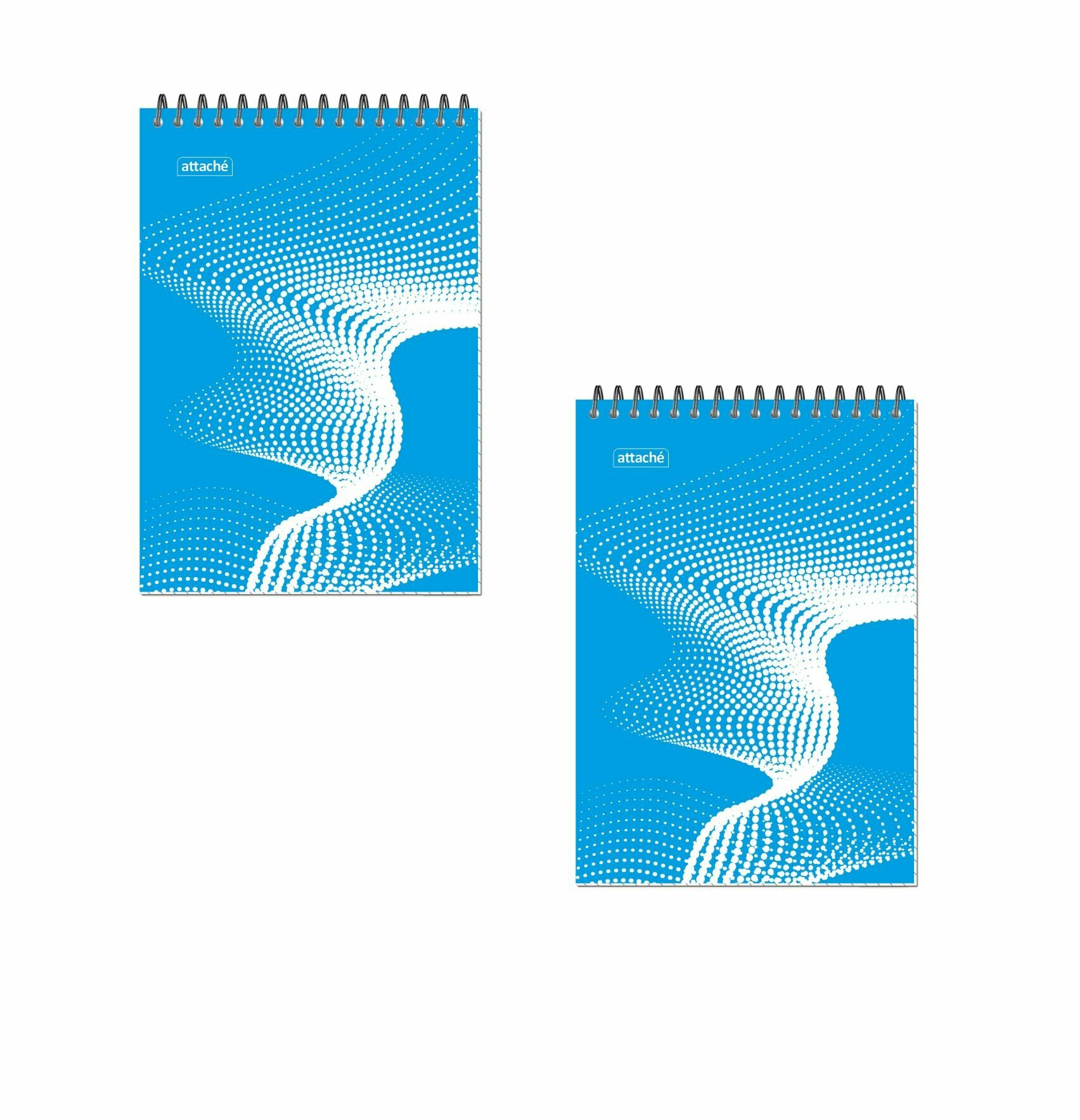 Attache Блокнот Forma, А5, 80л, клетка, металическй гребень, цветная обложка, 2 уп