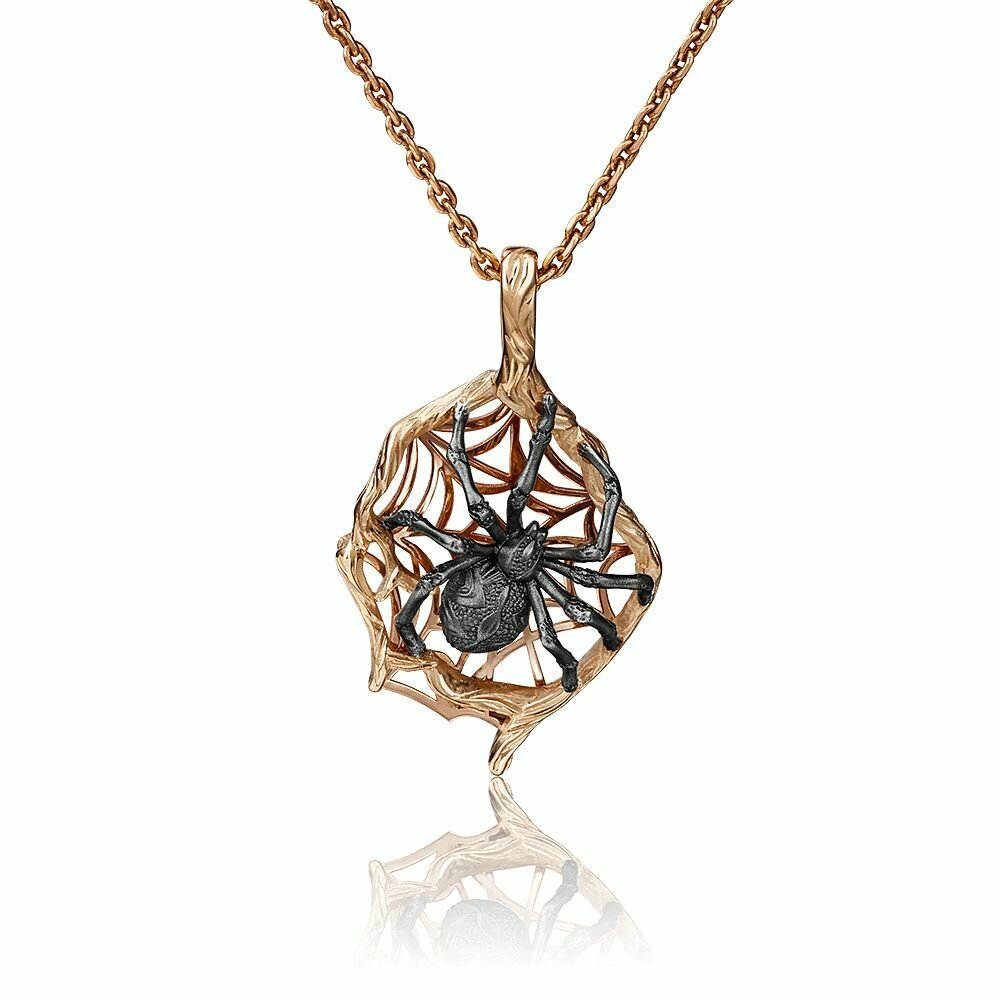 Подвеска, красное золото, 585 проба, родирование