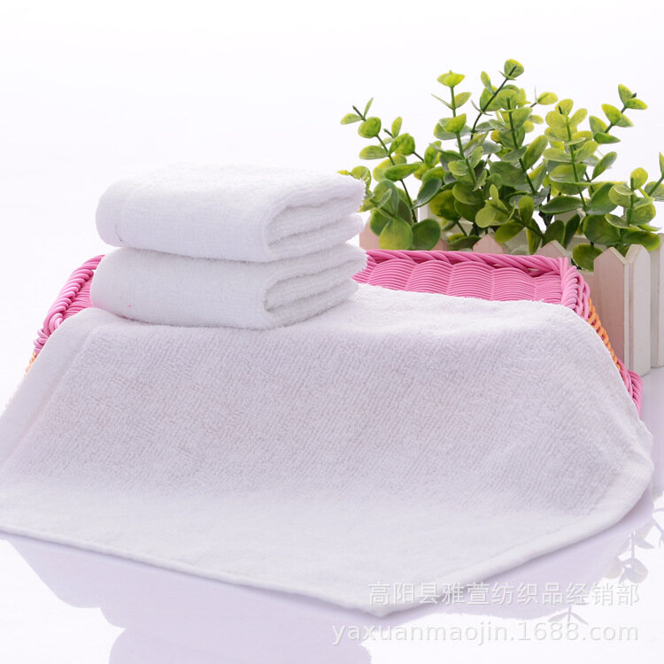 Гостиничное питание Кухня детский сад КТВ хлопок полотенце для рук белое маленькое квадратное полотенце оптовая продажа