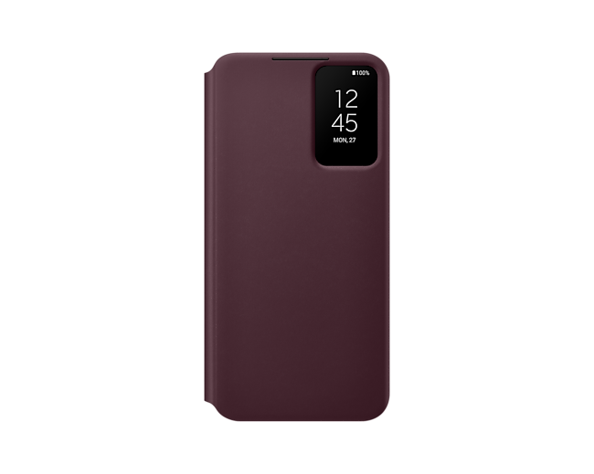 Чехол Samsung Smart Clear View Cover для Samsung Galaxy S22+ бургунди