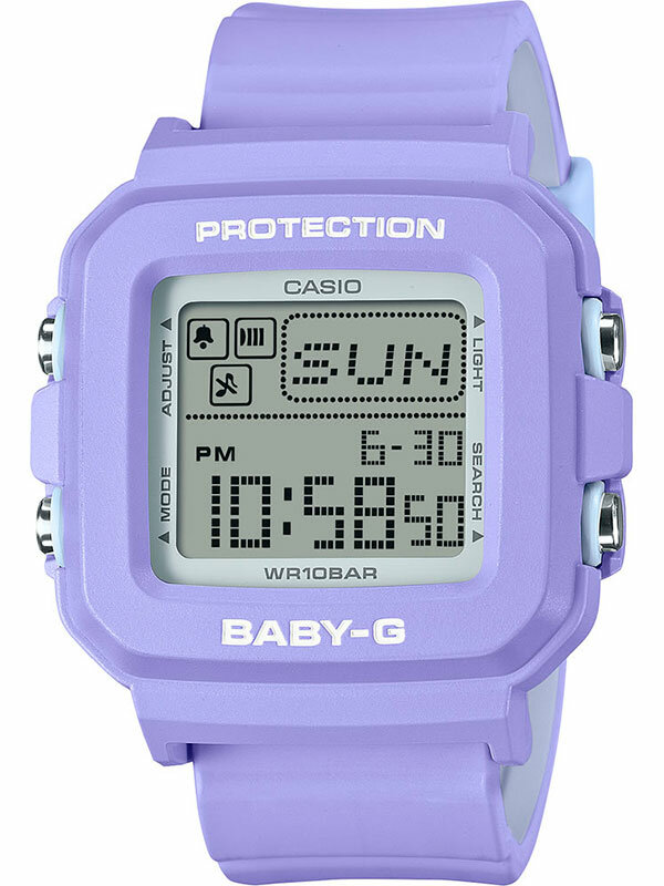 Наручные часы CASIO Baby-G, фиолетовый, серый — фото 1
