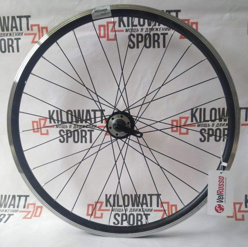 Колесо 26 переднее, эксцентрик , дисковый тормоз, алюминиевая втулка, FORWARD