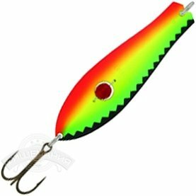 Блесна колеблющаяся Kuusamo Professor 2 90/26 (бусинка) BL/GR/FYe/FR-S