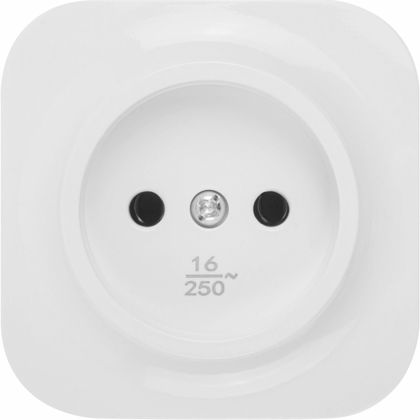 Розетка открытая без заземления LEIDEN ELECTRIC Bailly белая (806003)