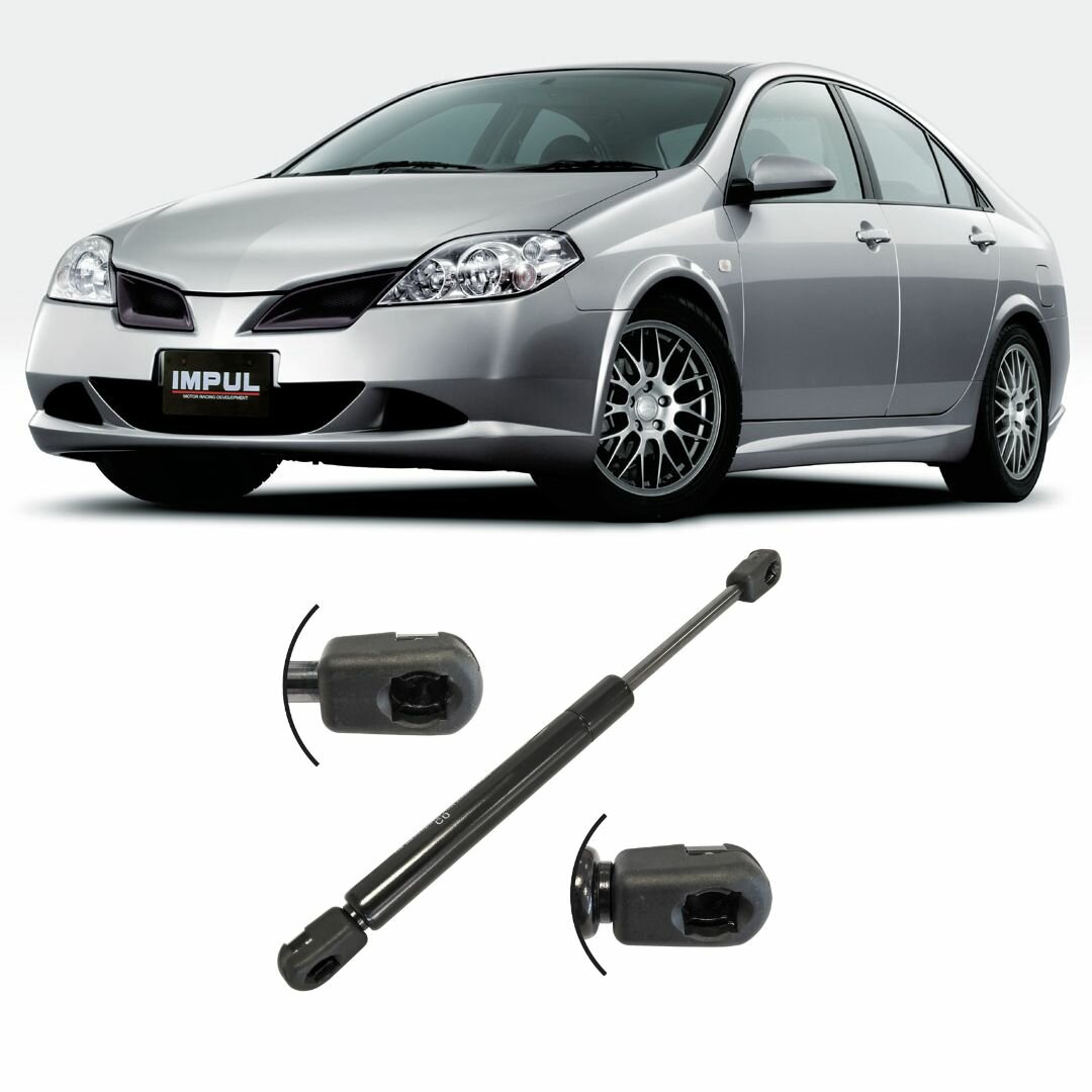 Амортизатор-газовый упор крышки багажника Nissan Primera P12 2002-2008. Упоры багажника Ниссан Примера п12