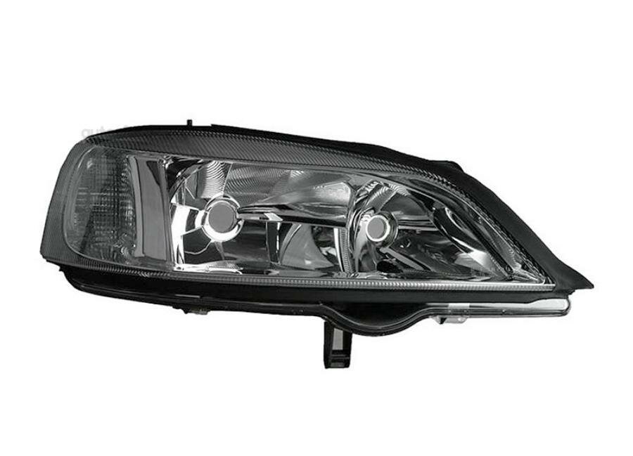 DEPO 4421116LLDEM2 Фара передн лев с ЭК (чёрная) OPEL: ASTRA 98-03
