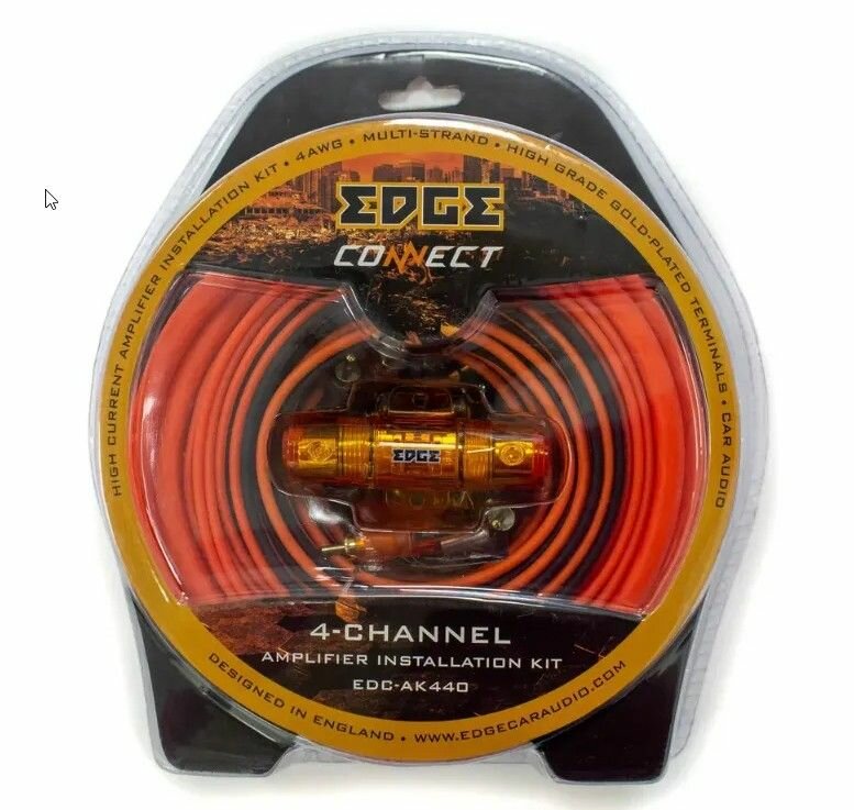 Комплект EDGE EDC-AK440 для установки автомобильного 4-х канального усилителя