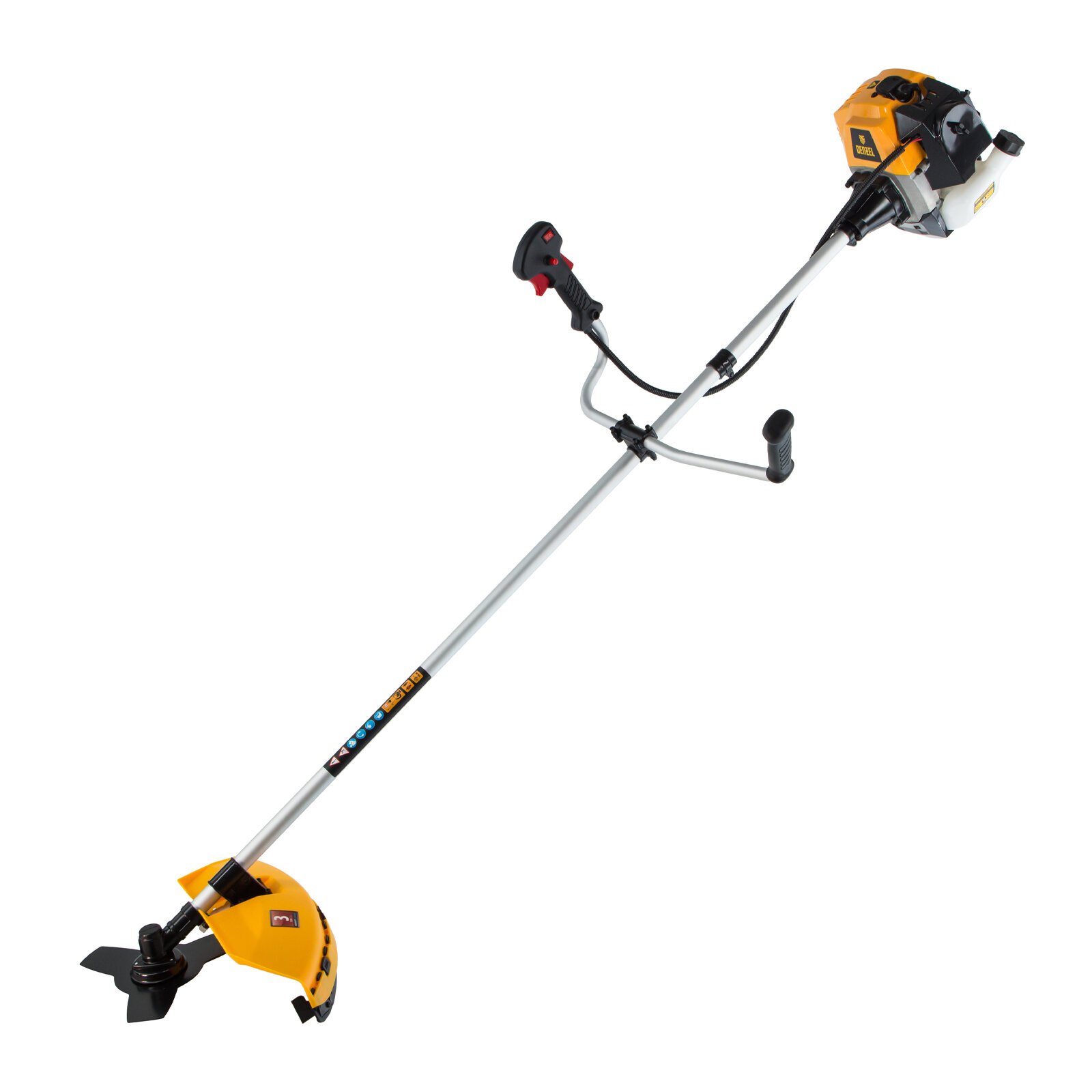 Триммер бензиновый DR-52, 52 см3, неразъемная штанга, состоит из 2 частей Denzel 96275